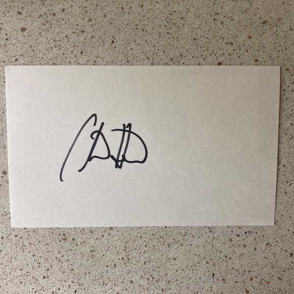 Autograph | Other | Chris Hoch Signed Index Card 3x5 Broadway Matilda ...